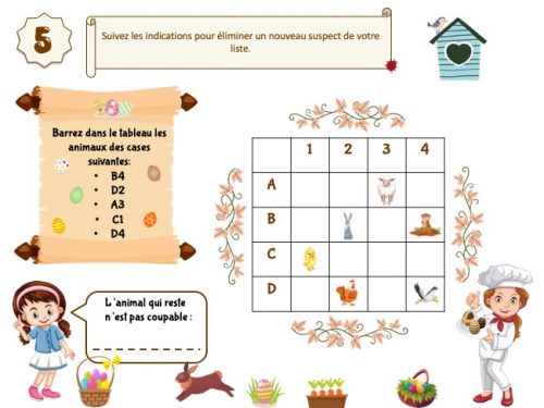 Jeu à imprimer Pâques - Enquête & animation - Un Anniversaire en Or