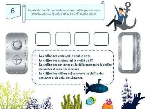 Escape game Expédition sous-marine (8-9 ans) - Un Anniversaire en Or