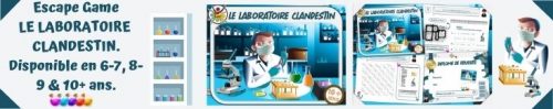 Escape game agent secret - laboratoire clandestin - Un Anniversaire en Or