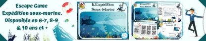 Escape game Sous-marin - Animation enfant - Un Anniversaire en Or