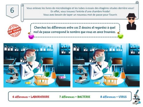 Escape game Virus dans un laboratoire secret - Un Anniversaire en Or