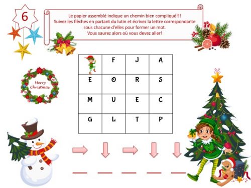Chasse au trésor de Noël (4-5 ans) - Un Anniversaire en Or