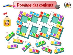 Domino des couleurs à imprimer : PDF gratuit - Un Anniversaire en Or