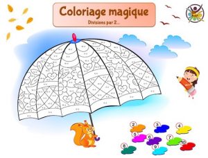 Coloriage magique Automne - Un Anniversaire en Or