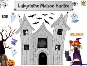 Labyrinthe Maison Hantée - Halloween - Un Anniversaire en Or