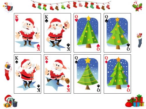 Jeu de cartes Noël à imprimer - Un Anniversaire en Or
