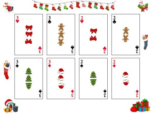 Jeu de cartes Noël à imprimer - Un Anniversaire en Or