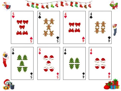 Jeu de cartes Noël à imprimer - Un Anniversaire en Or