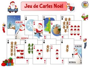 Jeu de cartes Noël à imprimer - Un Anniversaire en Or