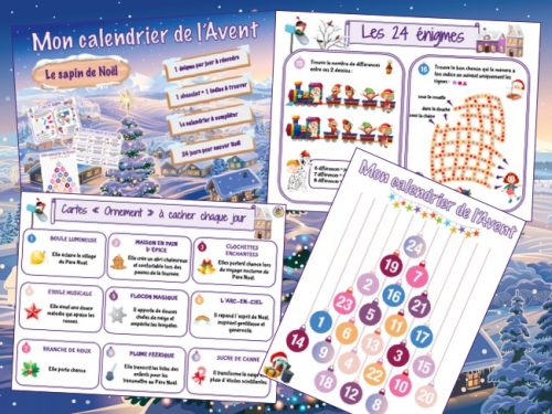 Calendrier de l'Avent à énigmes - Le sapin de Noël - Un Anniversaire en Or