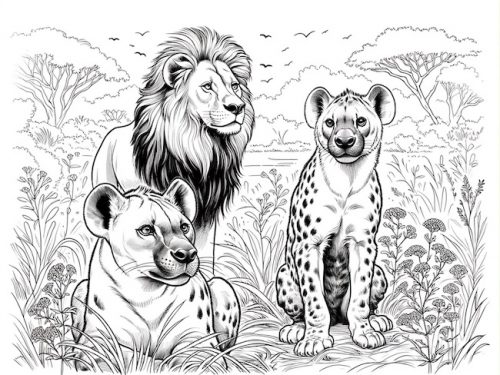 Livre de coloriages Animaux Sauvages - 20 coloriages numériques - Un ...
